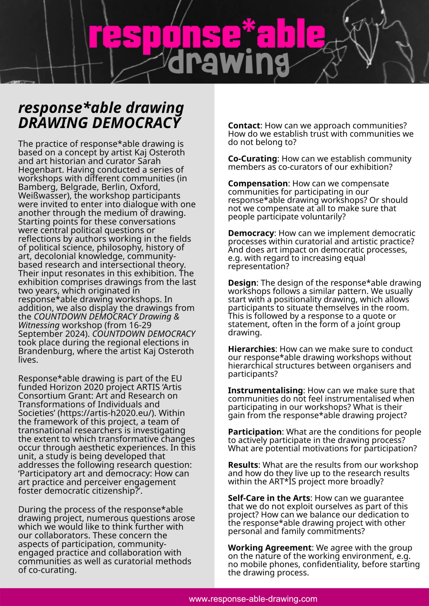 response*able drawing DRAWING DEMOCRACY - Kaj Osteroth